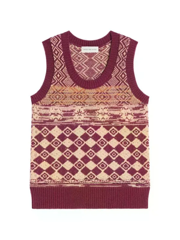 Dries Van Noten Jacquard Wool Sweater