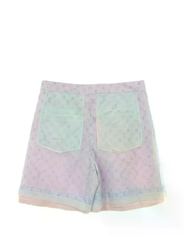 LOUIS VUITTON Monogram Layered Mesh Shorts