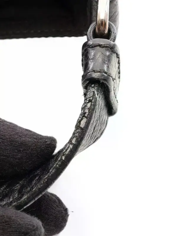 Prada 2010s Logo Plate Shoulder Bag