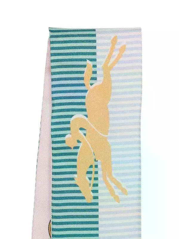 Longchamp Logo-lettering Printed Scarf