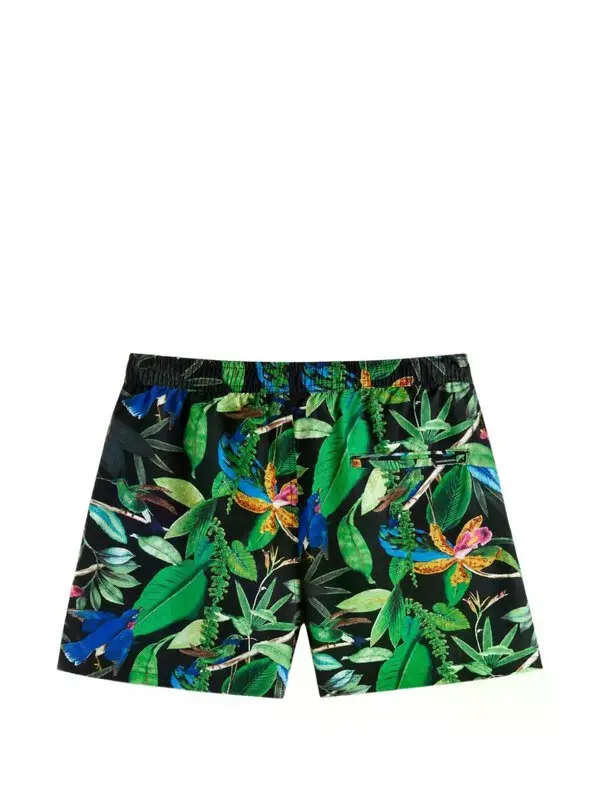 Scotch & Soda Tropical-print Drawstring Swim Shorts