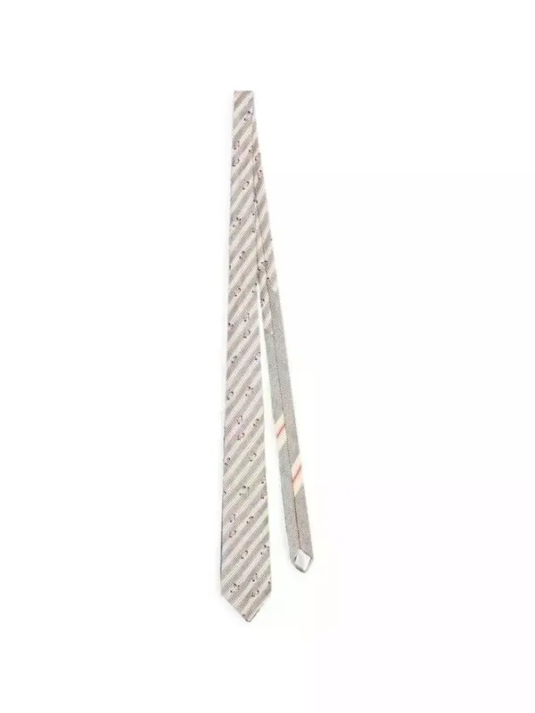 Dries Van Noten Printed Silk Tie