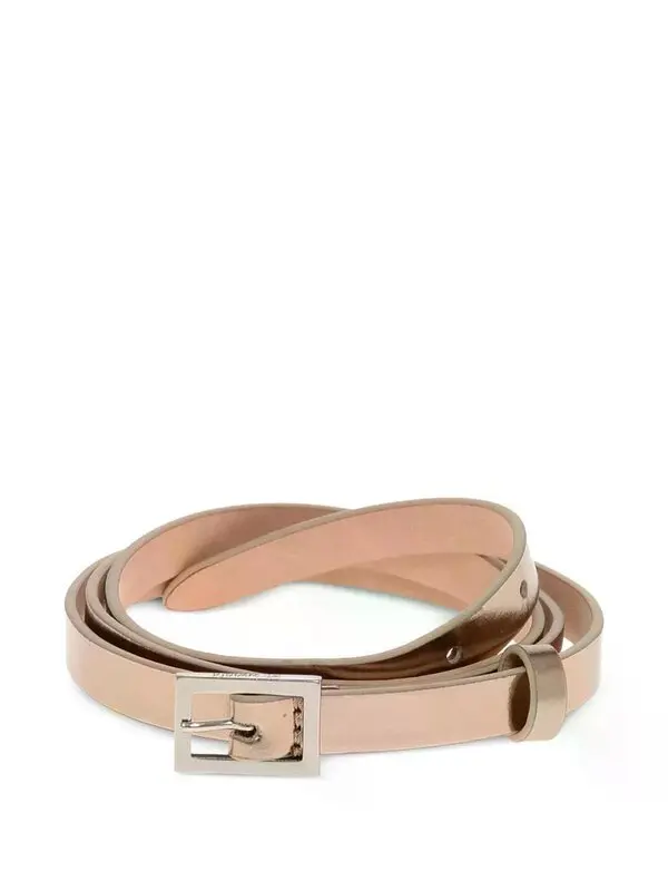 Dsquared2 Lamé Slim Belt - Neutrals