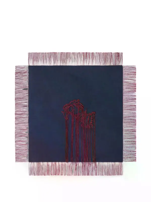 Dries Van Noten Embroidered Silk Scarf