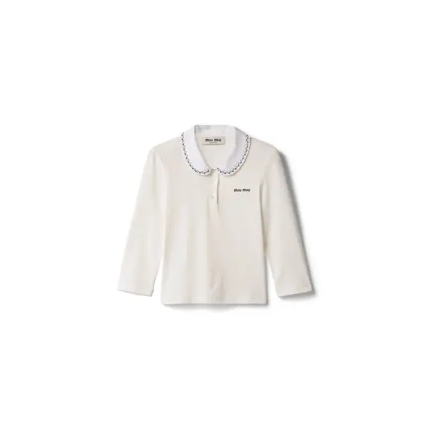Miu Miu Ribbed Knit Top