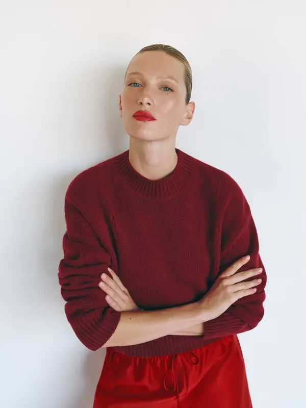REFORMATION Remy Regenerative Wool Crew Sweater