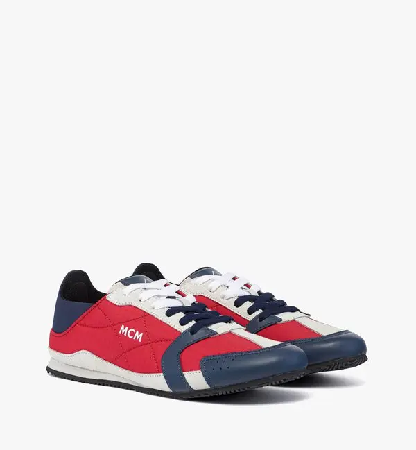 Mcm Federlite Ripstop Nylon Low-top Sneakers - Multi