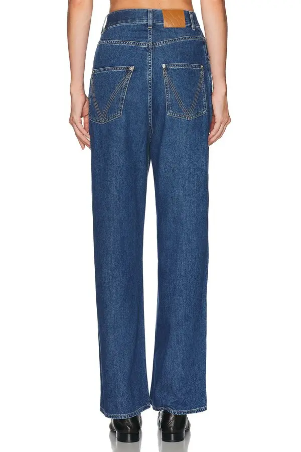 Bottega Veneta High Waisted Bootcut Leg