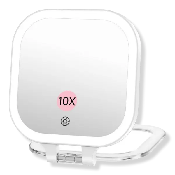 FASCINATE Rechargeable Travel Makeup Mirror With 3 Light Modes
