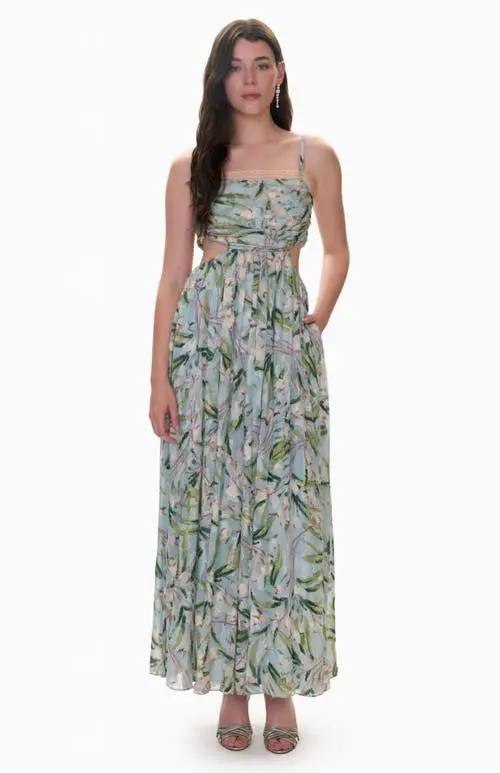 Rebecca Taylor Sophia Maxi Dress - Seafoam Multi