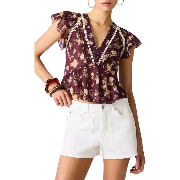 Steve Madden Leyla Cotton Voile Top