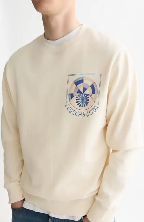 Scotch & Soda Graphic Crewneck Sweatshirt