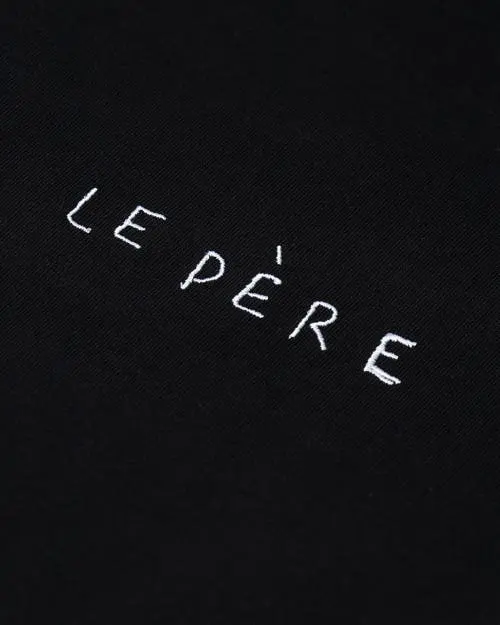 LE PERE Double Sleeve Tommy Tee - Black