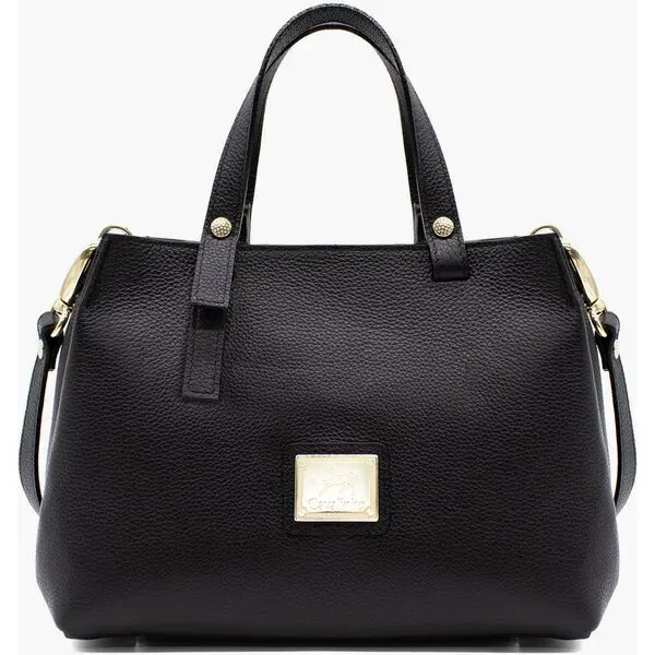 CAVALINHO Muse 490 Pebbled Leather Handbag - Black