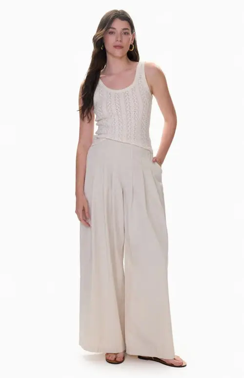 Rebecca Taylor Grace Wide Leg Pant - Alabaster