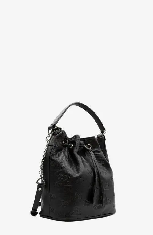 CAVALINHO Cavalo Lusitano 281 Embossed Leather Bucket Bag