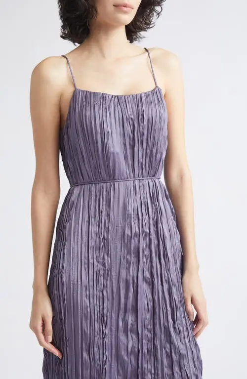 Posse Esme Plissé Midi Slipdress