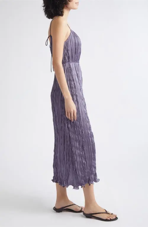 Posse Esme Plissé Midi Slipdress