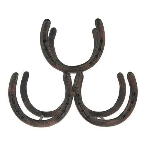 FOSTER & RYE Horseshoe 3 Bottle Wine Rack