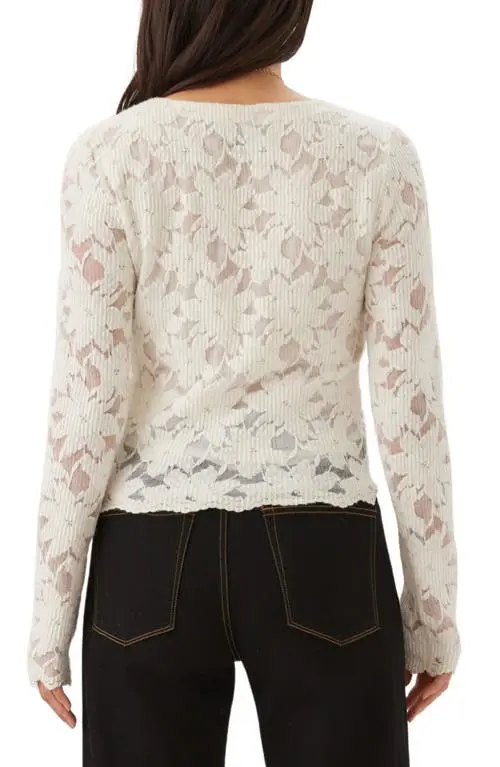 Karen Kane Floral Burnout V-neck Top