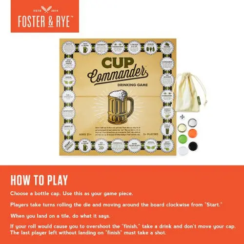FOSTER & RYE Cup Commander Game