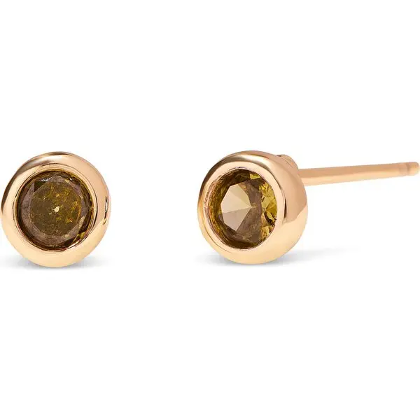 BROOK & YORK Eliza August Birthstone Stud Earrings - Gold/aug