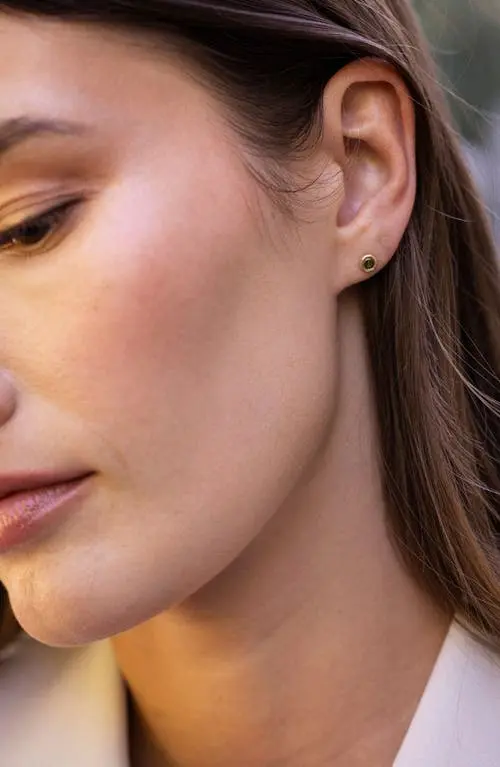 BROOK & YORK Eliza August Birthstone Stud Earrings - Gold/aug
