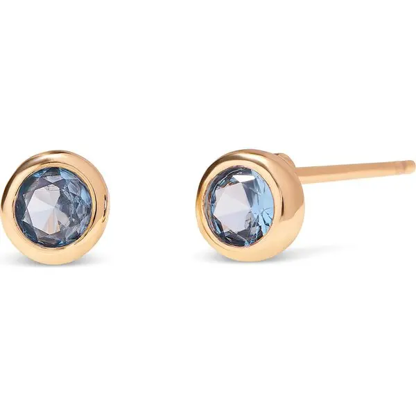 BROOK & YORK Eliza August Birthstone Stud Earrings - Gold/dec