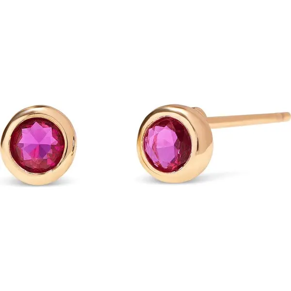 BROOK & YORK Eliza August Birthstone Stud Earrings - Gold/july