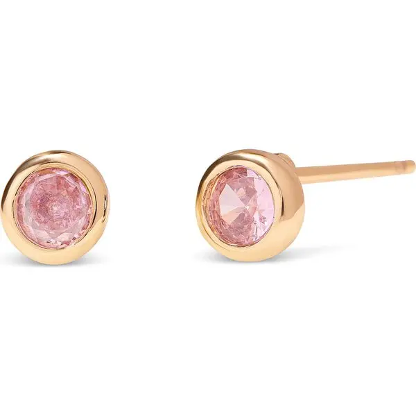 BROOK & YORK Eliza August Birthstone Stud Earrings - Gold/oct