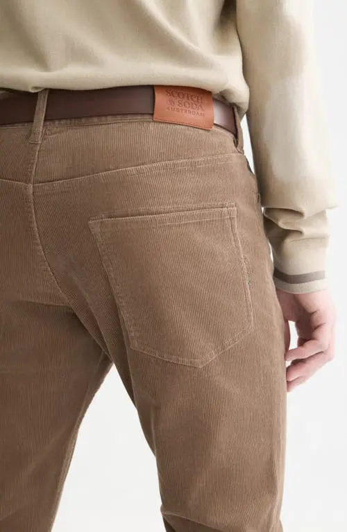 Scotch & Soda Ralston Stretch Cotton Corduroy Pants - Walnut