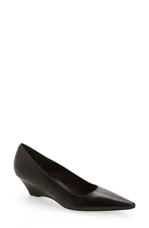 THE ROW Liisa Wedge Pump - Black