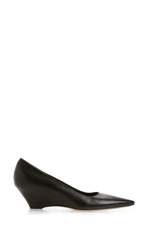 THE ROW Liisa Wedge Pump - Black