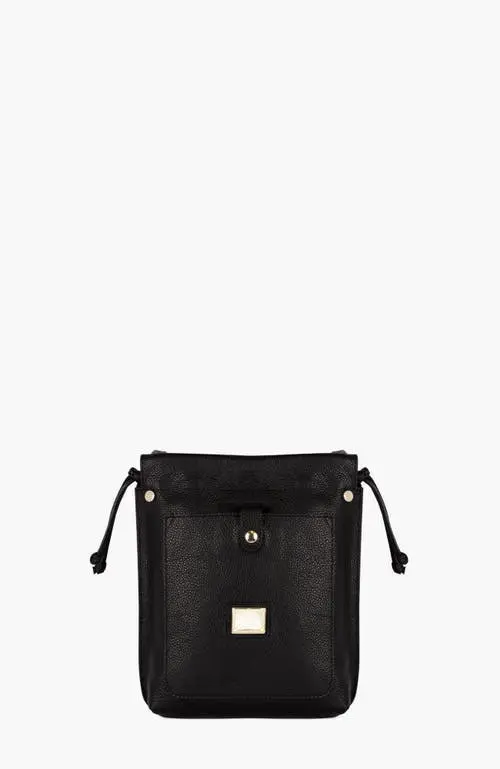 CAVALINHO Muse 563 Pebbled Leather Small Crossbody Bag - Black
