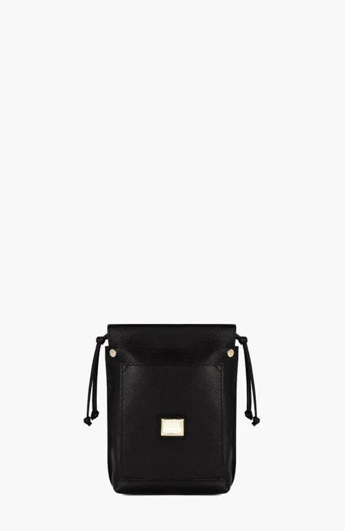 CAVALINHO Muse 561 Pebbled Leather Small Crossbody Bag - Black