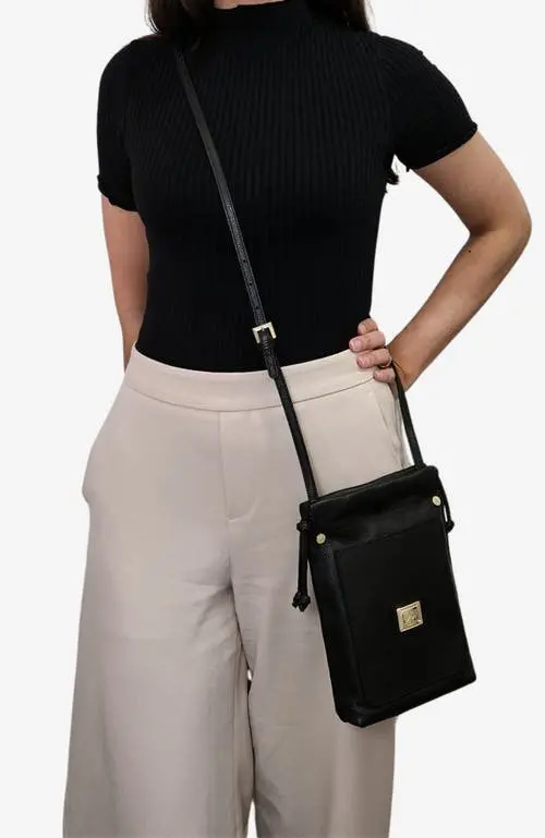 CAVALINHO Muse 561 Pebbled Leather Small Crossbody Bag - Black