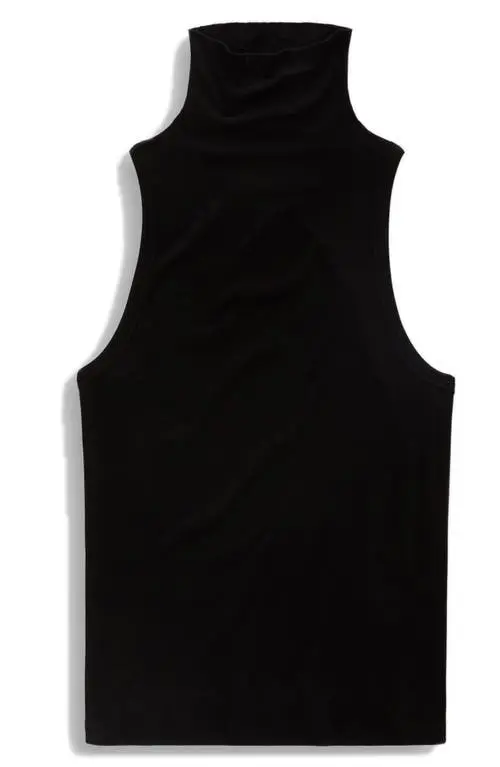 Ag Faey Mock Neck Ribbed Tank