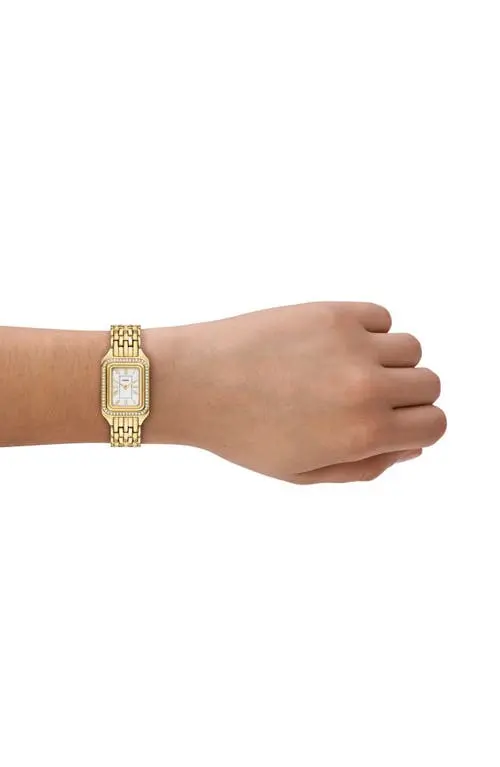 Fossil Raquel Duo Dial Watch With Crystal Bezel