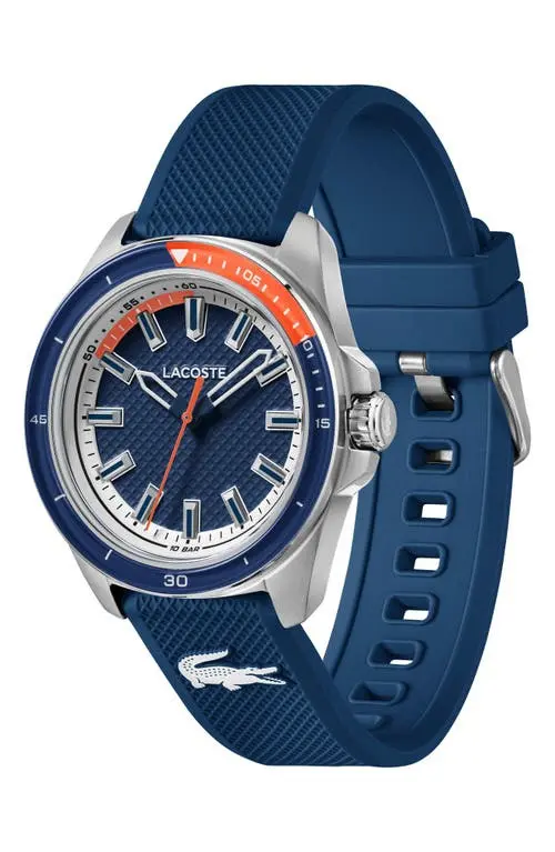 Lacoste Capbreton Silicone Strap Watch - Blue