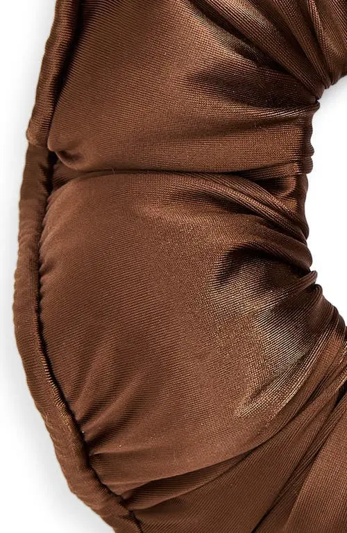 L. Erickson Oversized Scrunchie - Brown