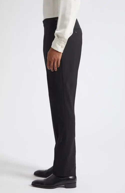 TOM FORD Shelton Slim Fit Stretch Wool Trousers - Black