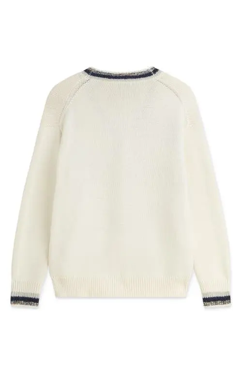 Scotch & Soda Intarsia Cotton Blend Cardigan