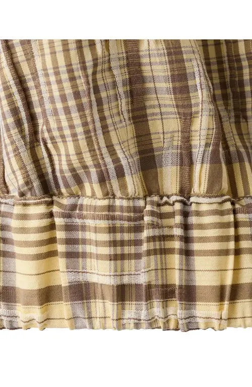Mango Jollie Plaid Halter Top