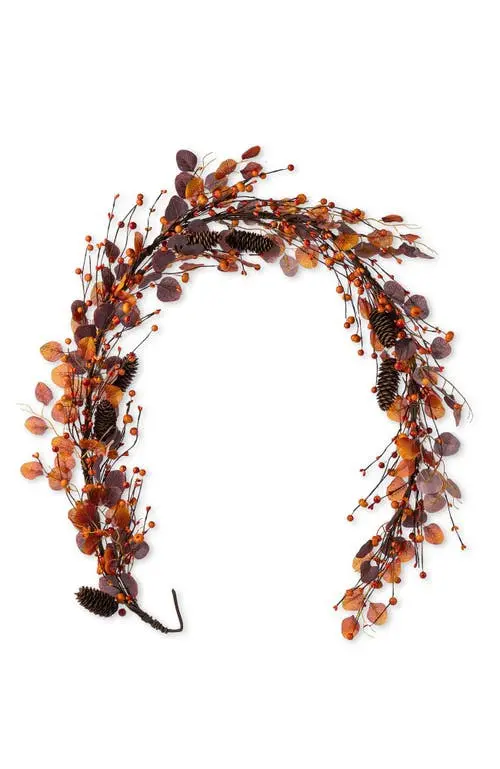 GLITZHOME 72"l Fall Eucalyptus Berry Garland