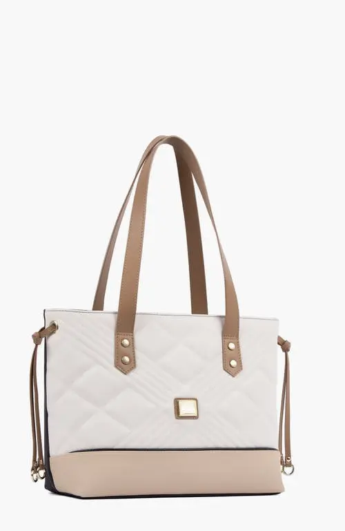 CAVALINHO Poesie 578 Tote Bag - Navy/white/beige