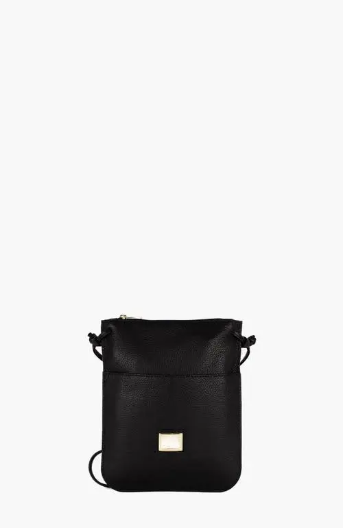 CAVALINHO Muse 564 Pebbled Leather Small Crossbody Bag - Black