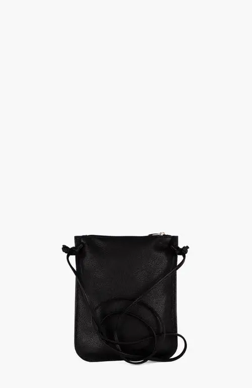 CAVALINHO Muse 564 Pebbled Leather Small Crossbody Bag - Black