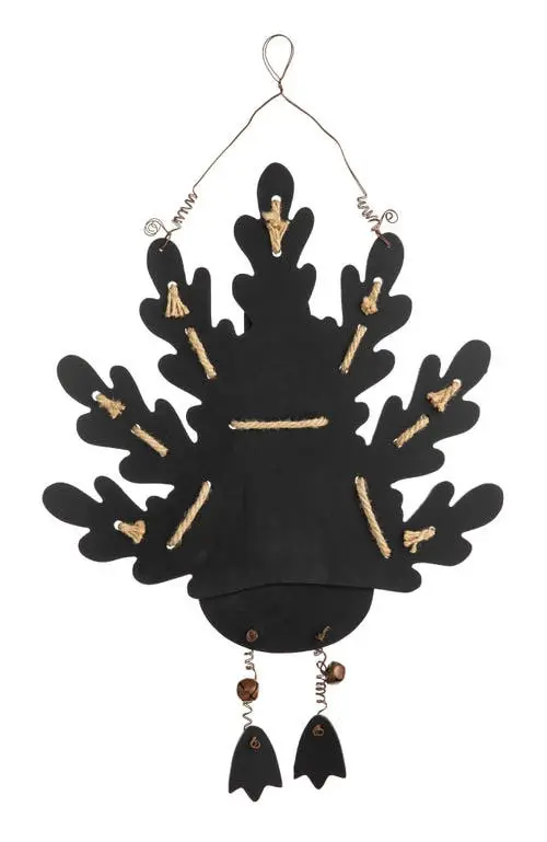GLITZHOME Burlap Wooden Turkey Wall Decor