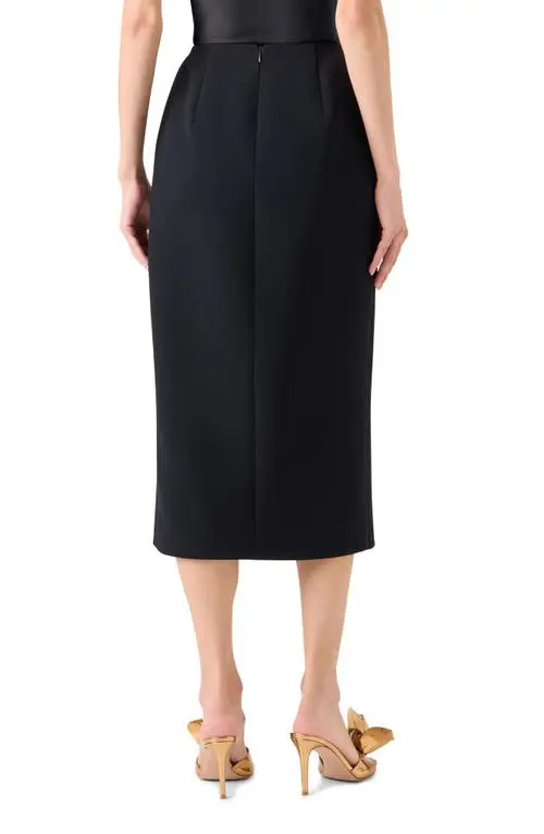 Akris Wool Double Face Pencil Skirt