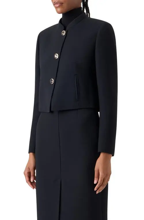 Akris Kadet Short Wool Jacket